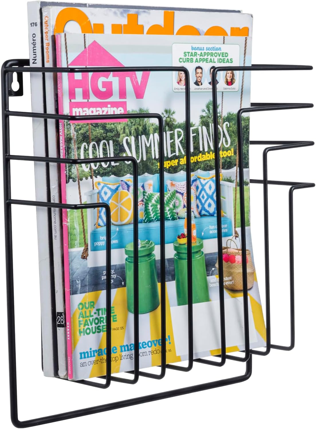 Amazon.com: MyGift 11 Inch Modern Art Deco Black Metal Wire Floating ...