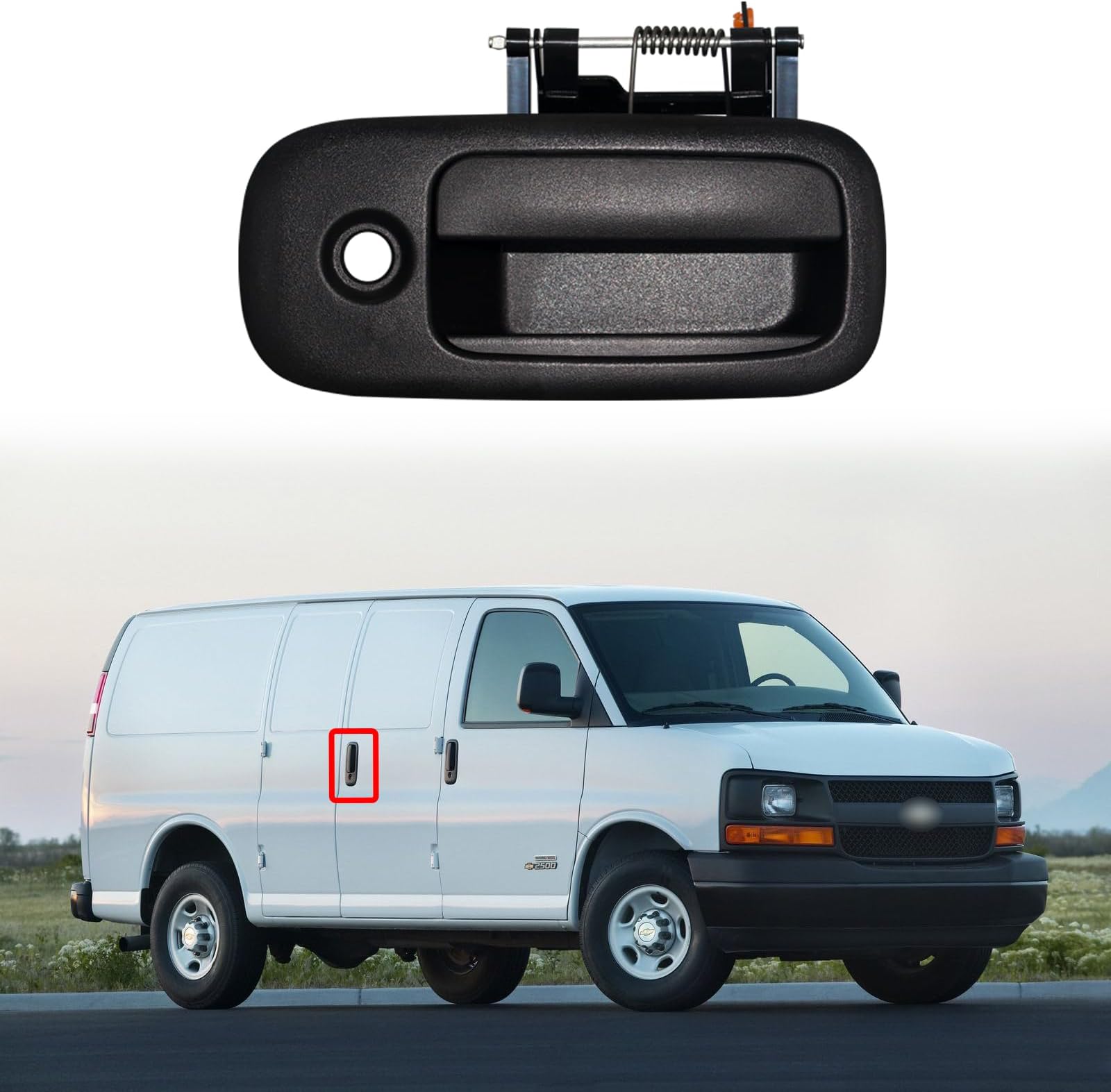 Amazon.com: VekAuto Car Door Handle Compatible for Chevrolet Express ...