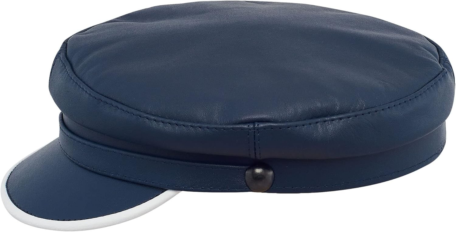 Sterkowski Trawler Hat Natural Leather : Amazon.co.uk: Fashion