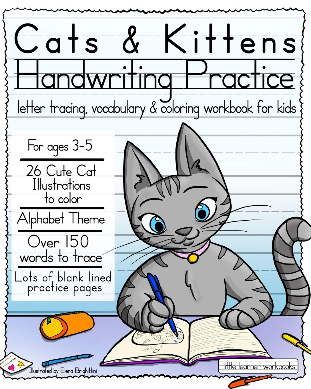 Cats & Kittens Handwriting Practice: Letter tracing, Vocabulary and ...