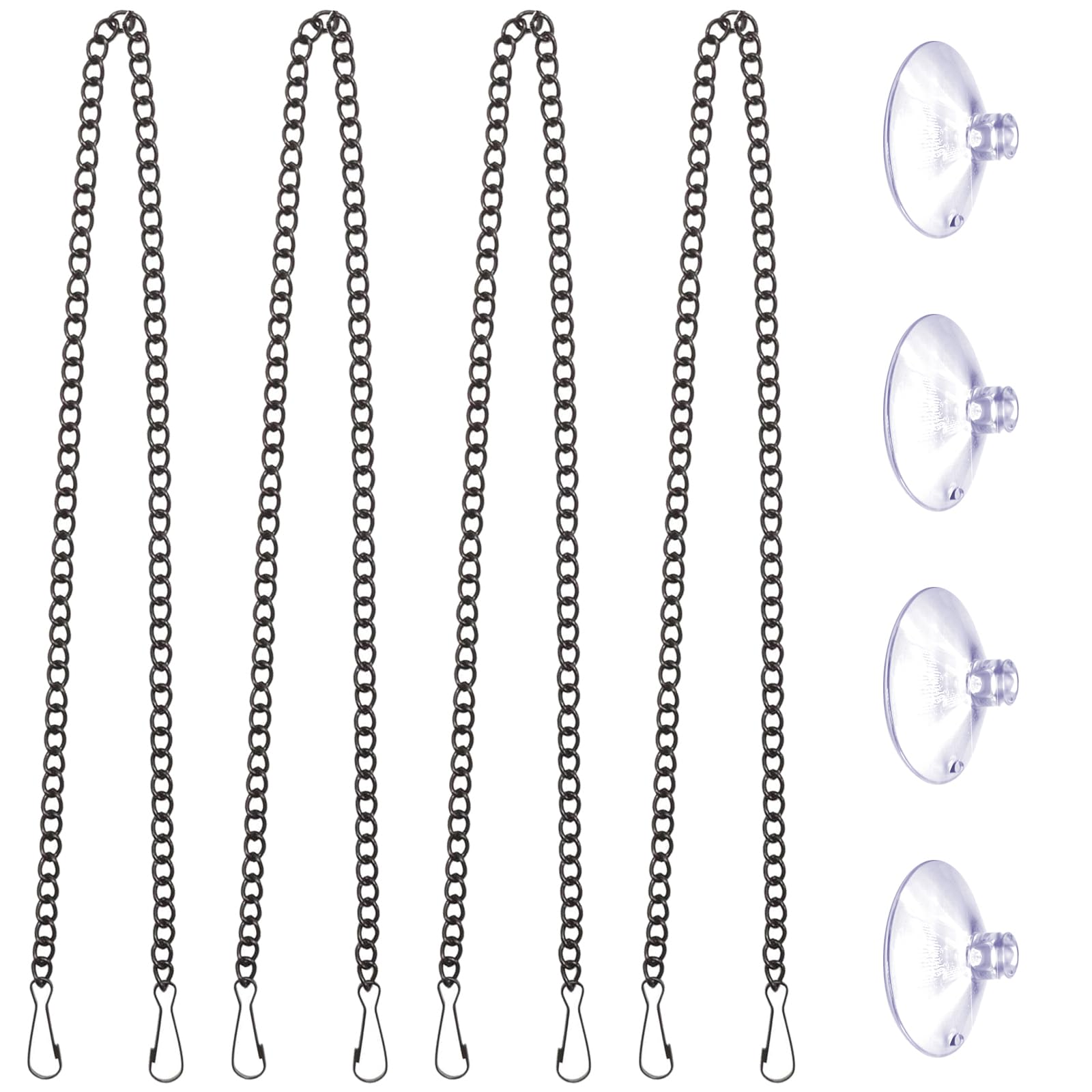 Amazon.com: 4 Pcs 20 Inch Stained Glass Window Hanging Chain with ...