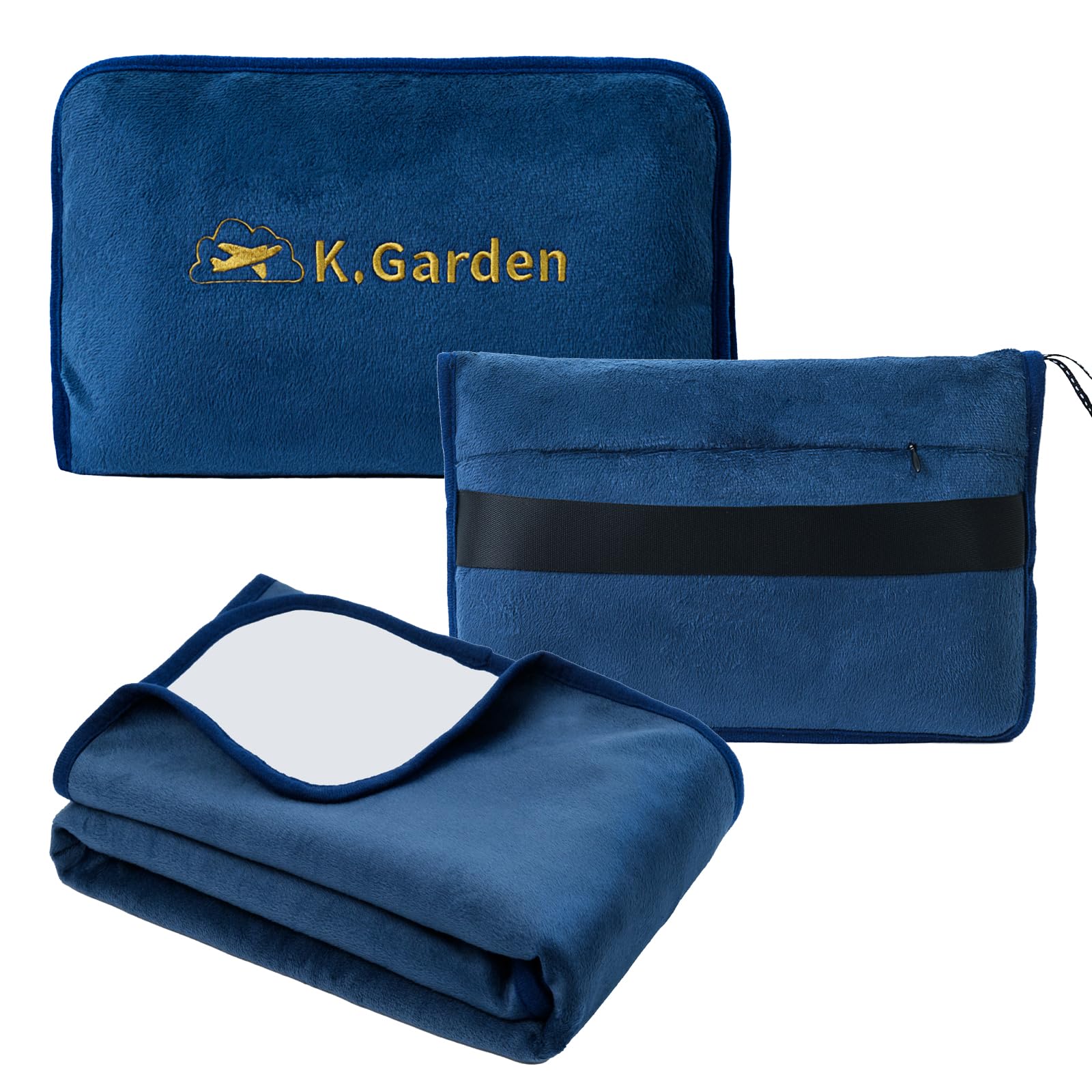 Amazon.com: K.Garden Travel Cooling Blanket and Pillow- Soft 2 in 1 ...