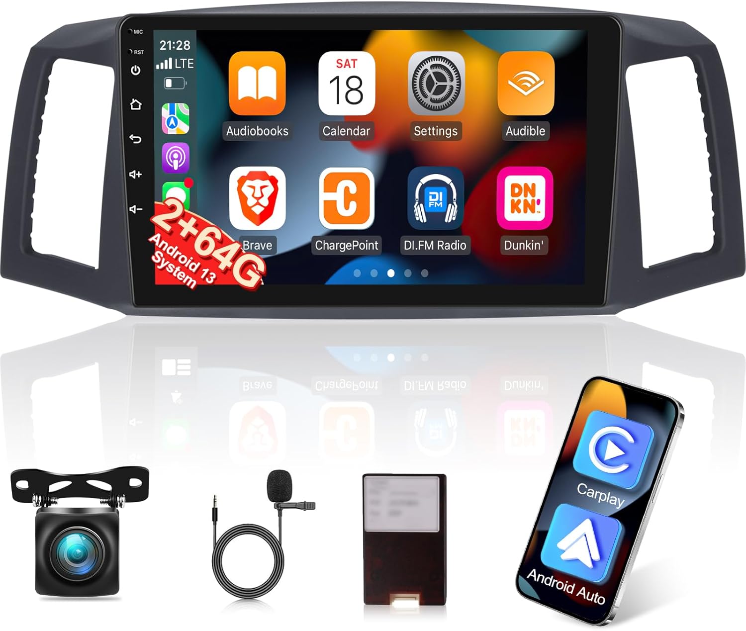 Amazon.com: EKAT for 2004 2005 2006 2007 Jeep Grand Cherokee Radio, [2G ...