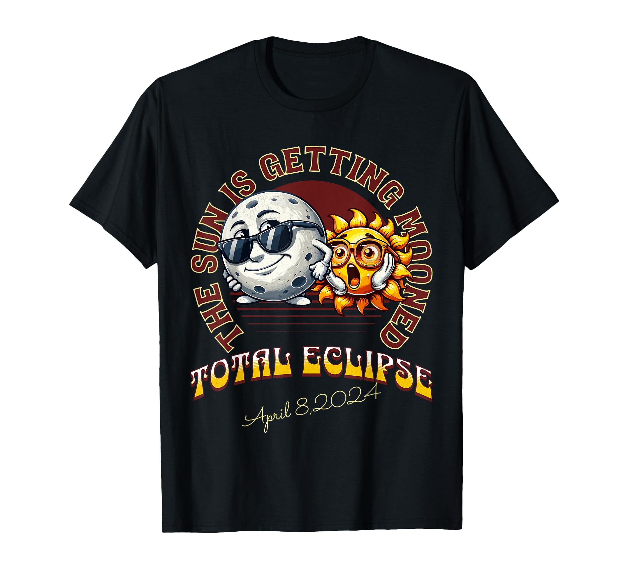 Amazon.com: Total Solar Eclipse Chase 2024 Sun is Getting Mooned T ...
