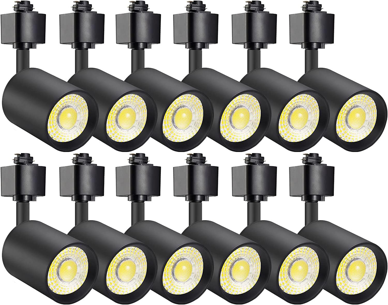 VANoopee 12-Pack 10W Dimmable LED Track Lighting Heads H Type Track ...