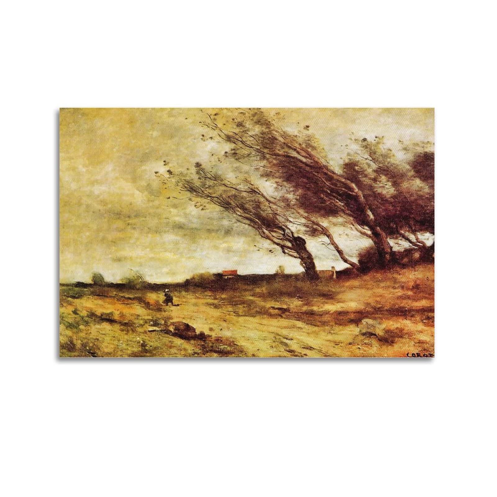 Windswept Landscape Corot
