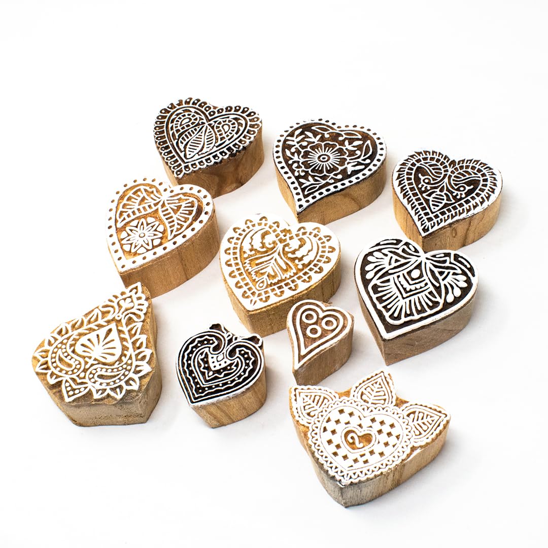 Snapklik.com : Wooden Stamp Block, Printing Stamp Design Set Block For ...