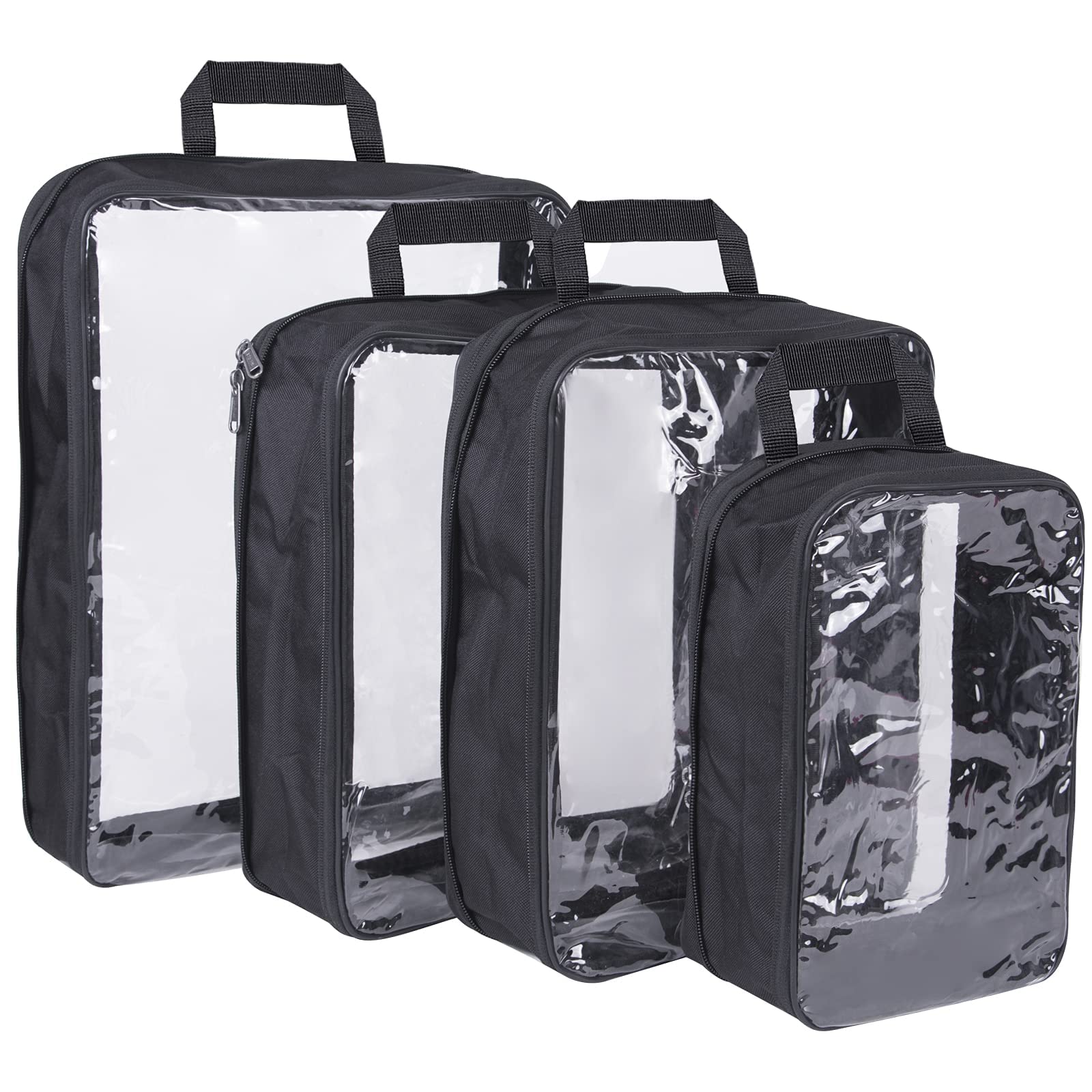 Snapklik.com : BAGAIL Transparent Compression Packing Cubes, Clear And ...
