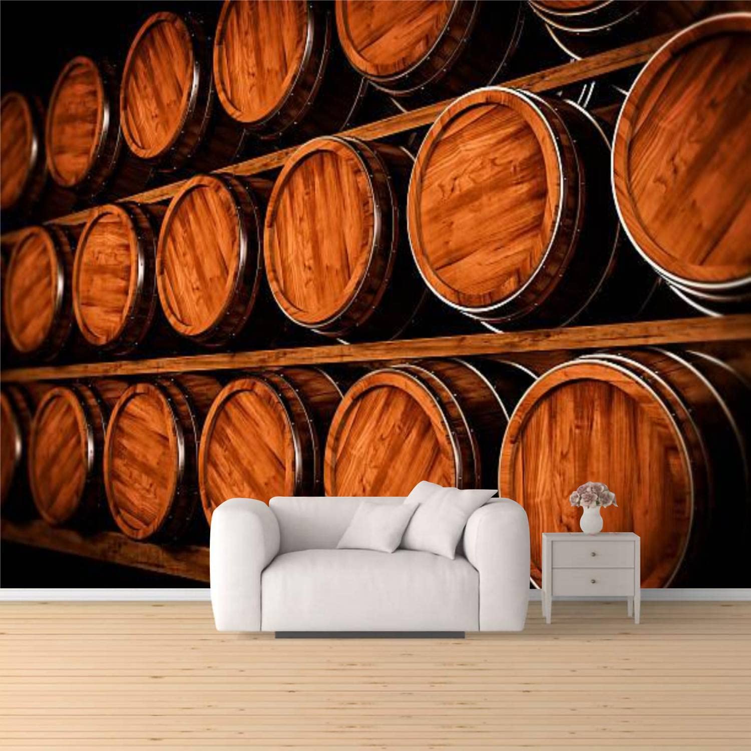 Wine Barrel Wallpaper