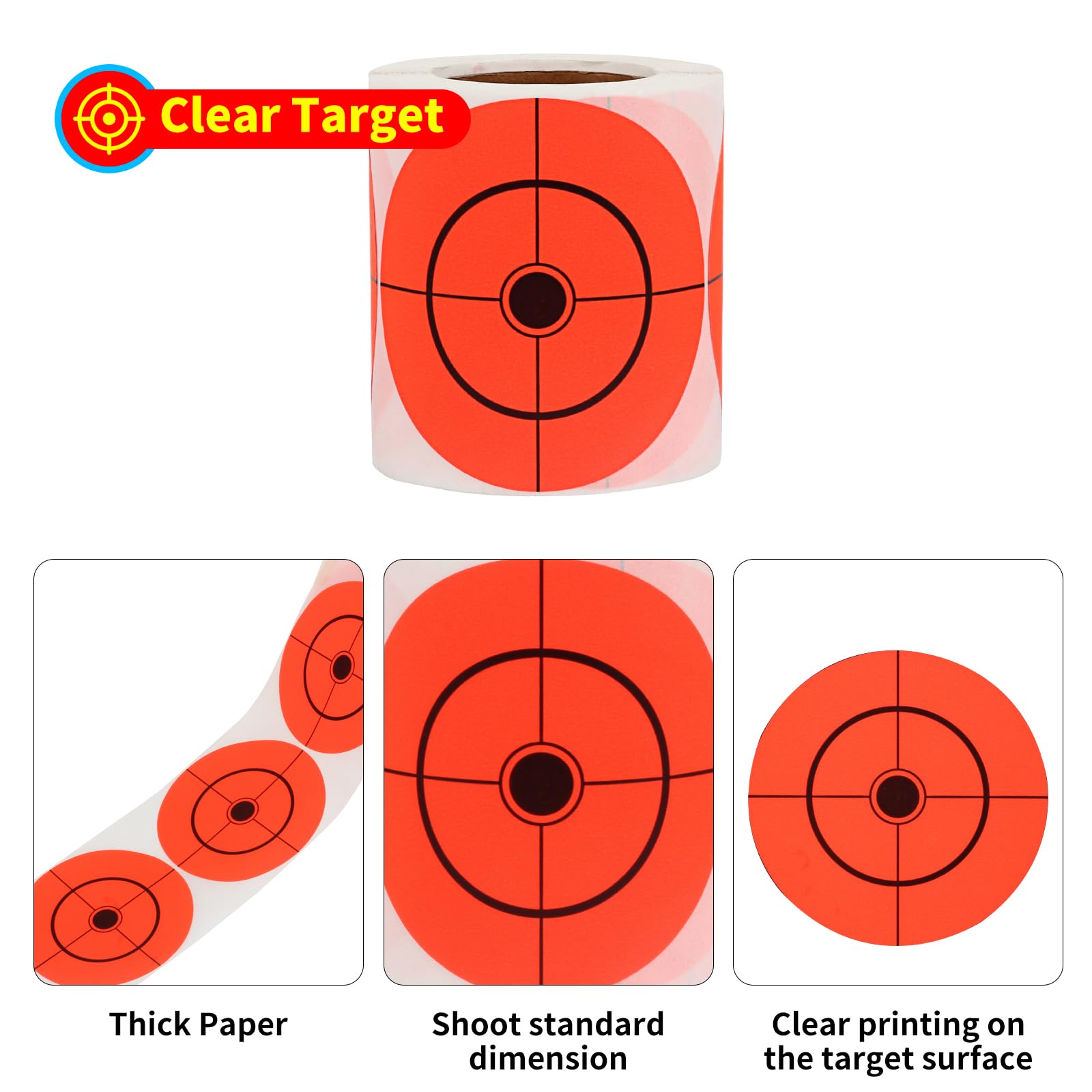 Snapklik.com : Splatter Shooting Target Sticker - 3 Inch Self-Adhesive ...