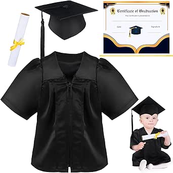 Amazon.com: Cozypower Baby Graduation Cap and Gown for Infant Toddler ...