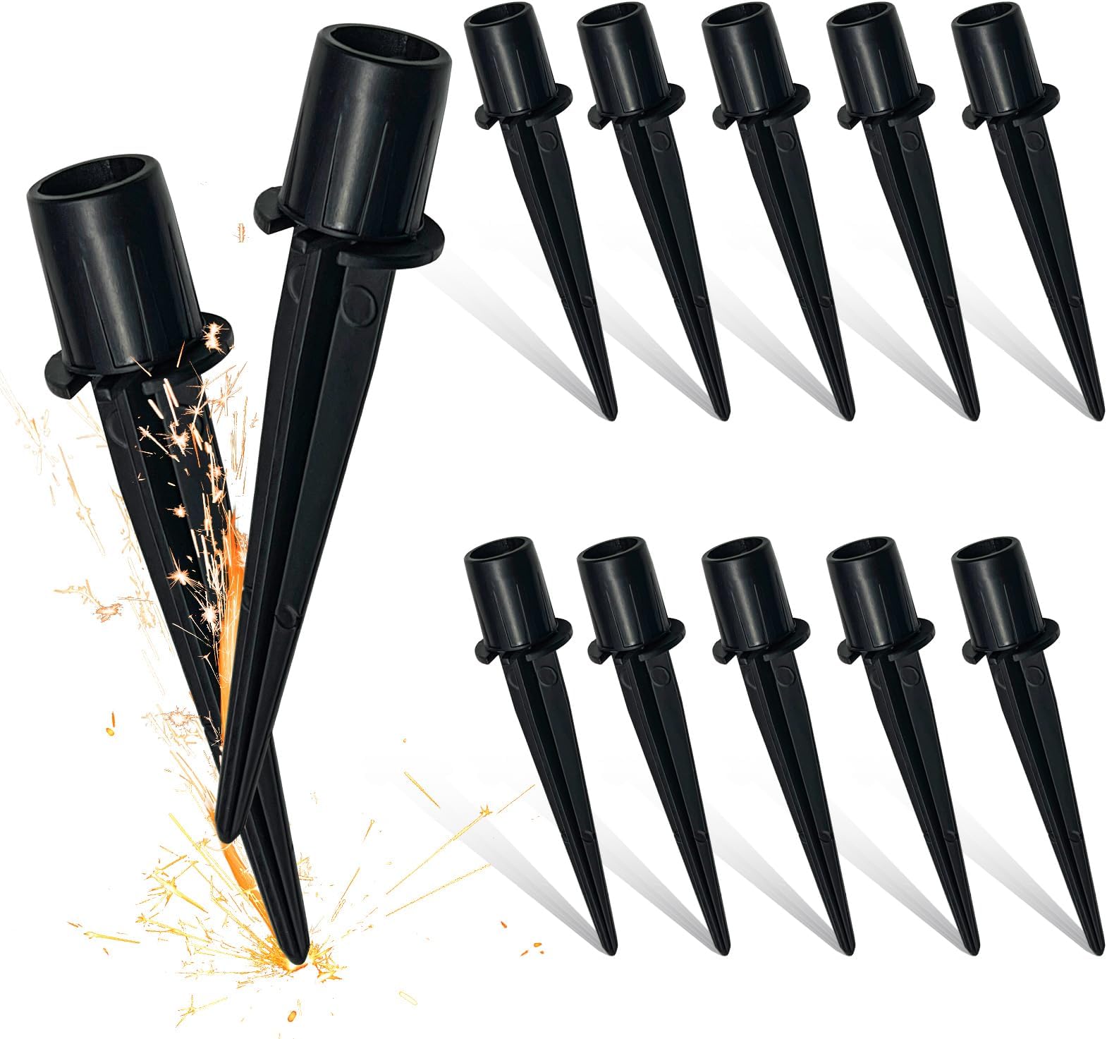 Amazon.com : 10 Pack Metal Replacement Stakes for Solar Lights Outdoor ...