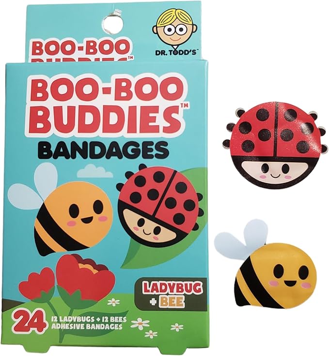 Amazon.com: Boo Boo Buddies Kids Adhesive Bandages, Kids Self-Adhesive ...