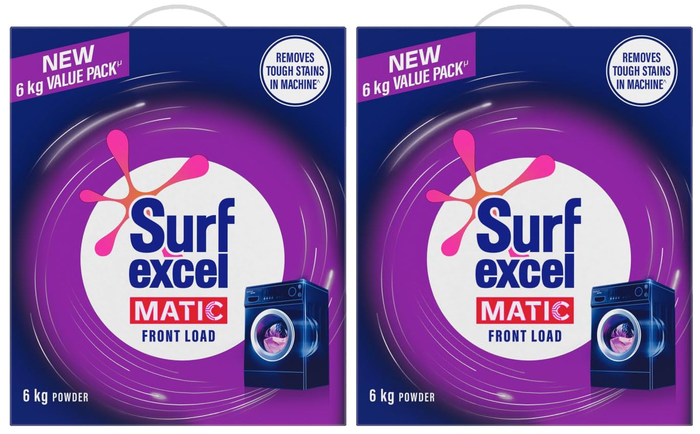 Surf Excel Matic Front-Load Detergent Powder 6 Kg Remove Tough Stains ...