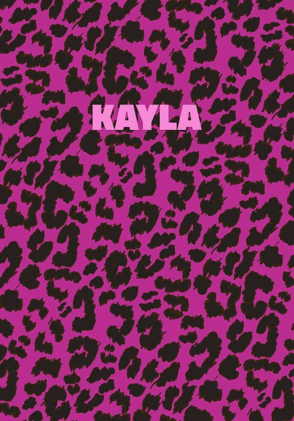 The Name Kayla In Zebra Print