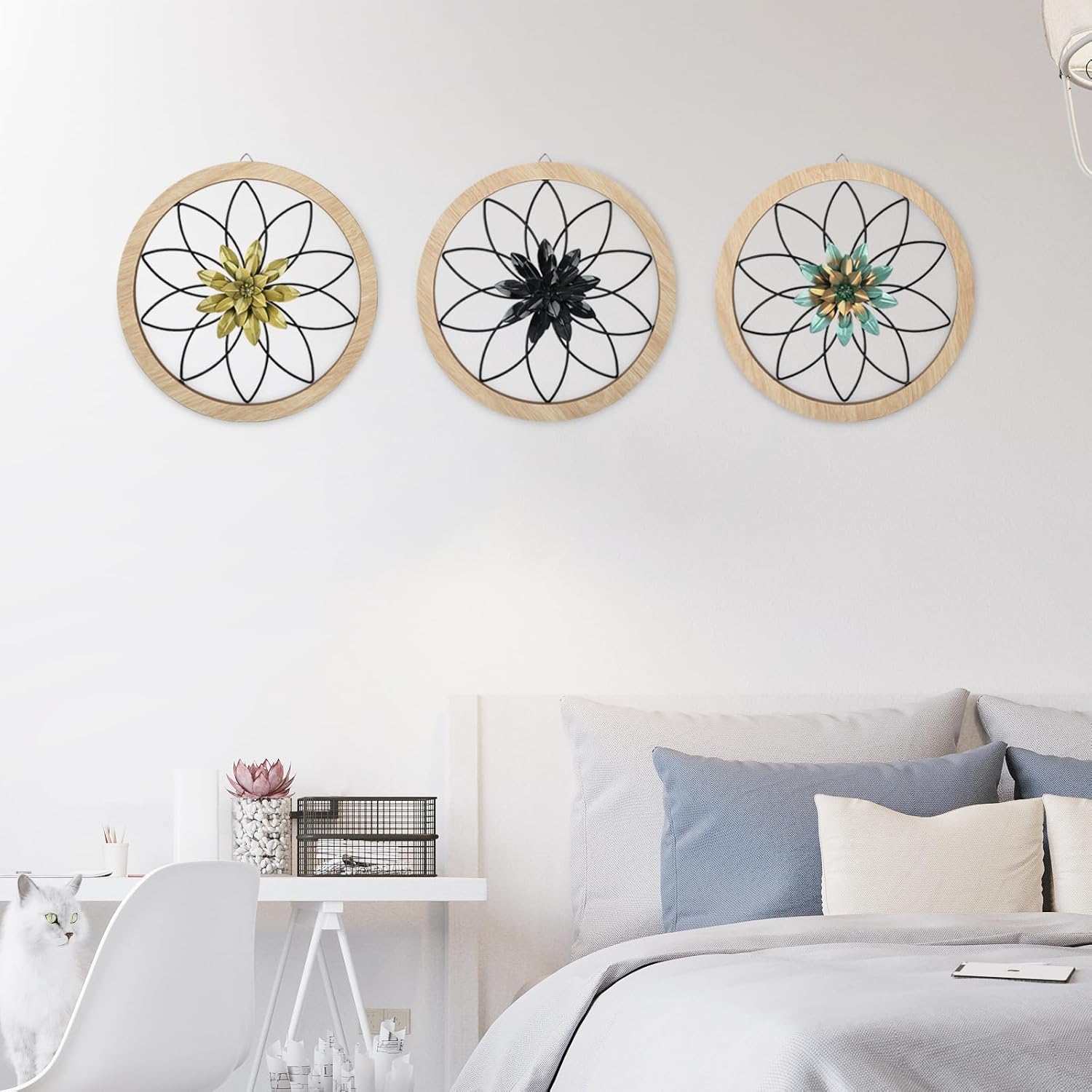 Amazon.com: Jupinwin Modern Farmhouse Wall Decor 3 Pieces Ultra-thick ...