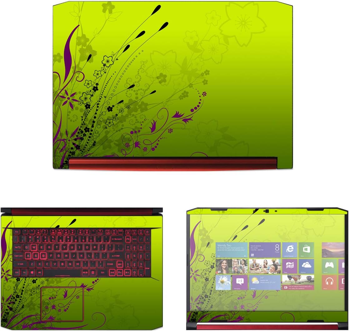 Amazon.com: Decalrus - Protective Decal Floral Skin Sticker for Acer ...