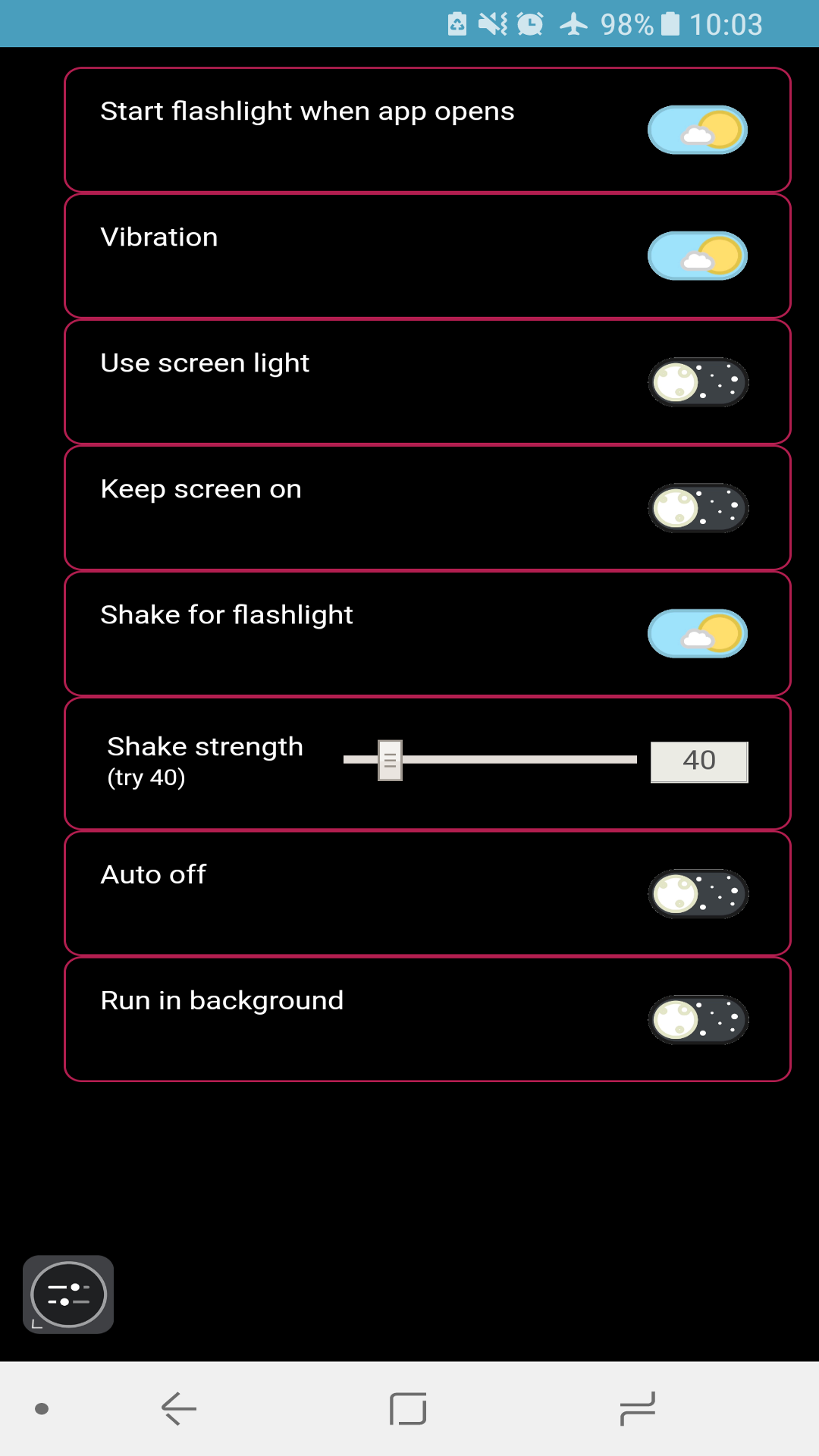 Shake Flashlight Torch - App on the Amazon Appstore