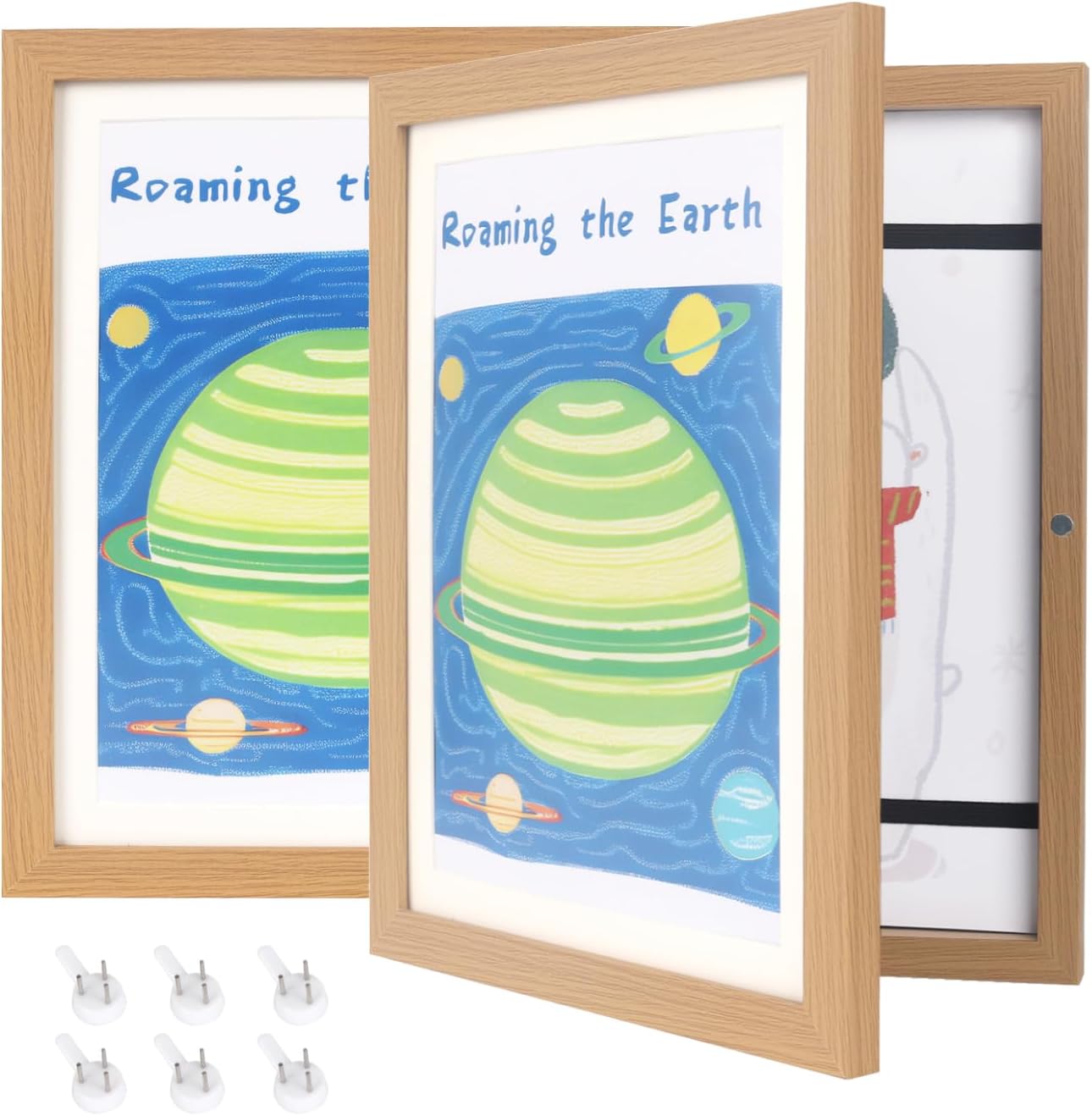 Amazon.com: Senliart Frames That Open to Display Child Artwork, Wood ...