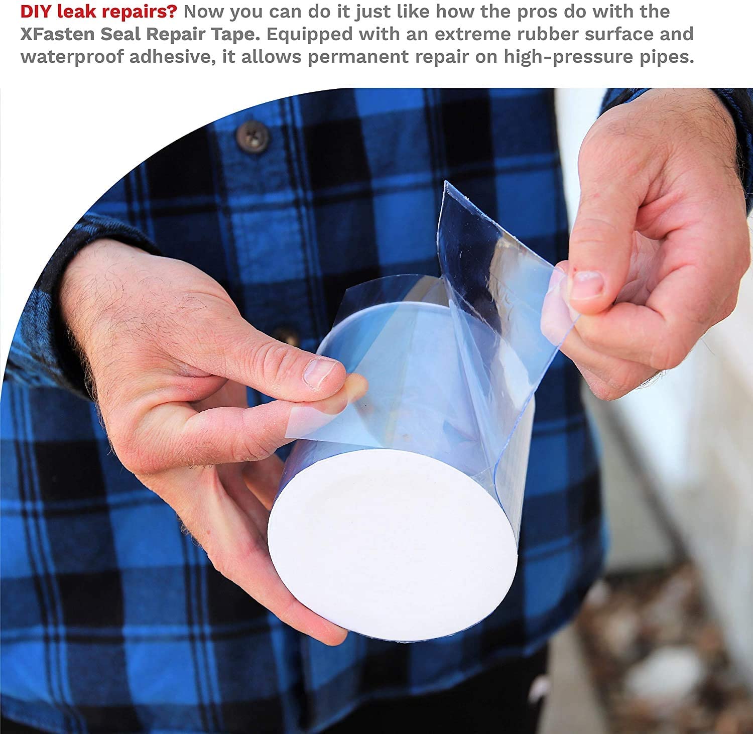 Snapklik.com : Waterproof Patch And Seal Tape Clear, 4” X 10-Feet Roof ...