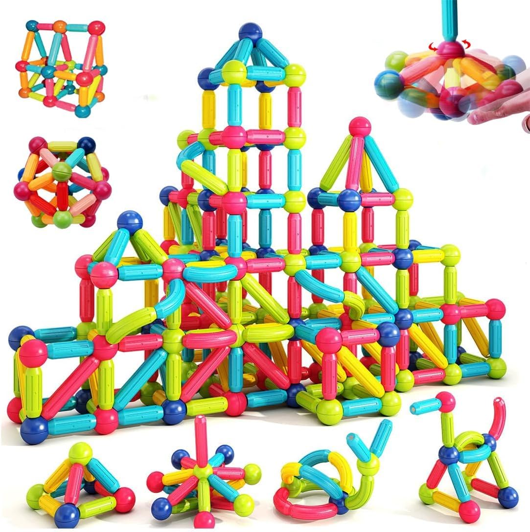VGRASSP Magnetic Sticks Building Blocks Set for Kids - Creative STEM ...
