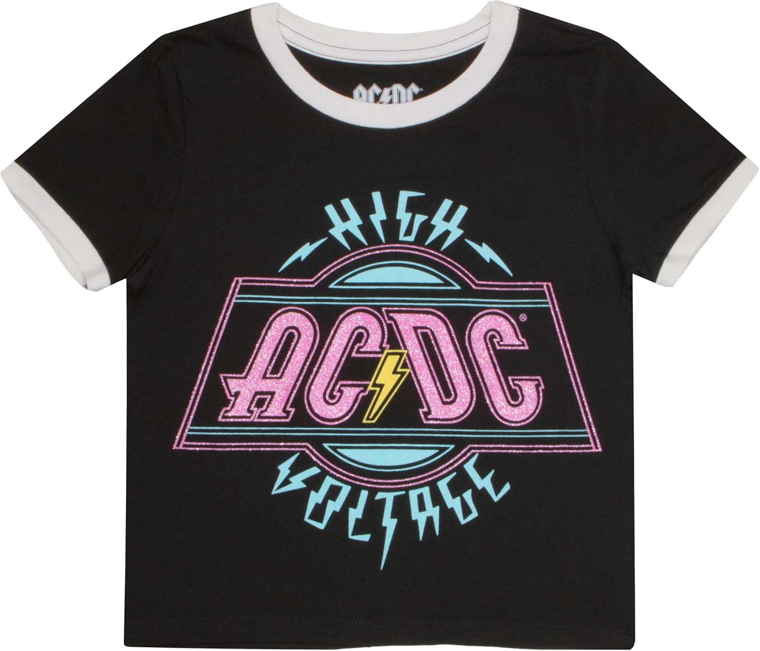 Amazon.com: Isaac Morris Limited AC/DC High Voltage Graphics Girls ...