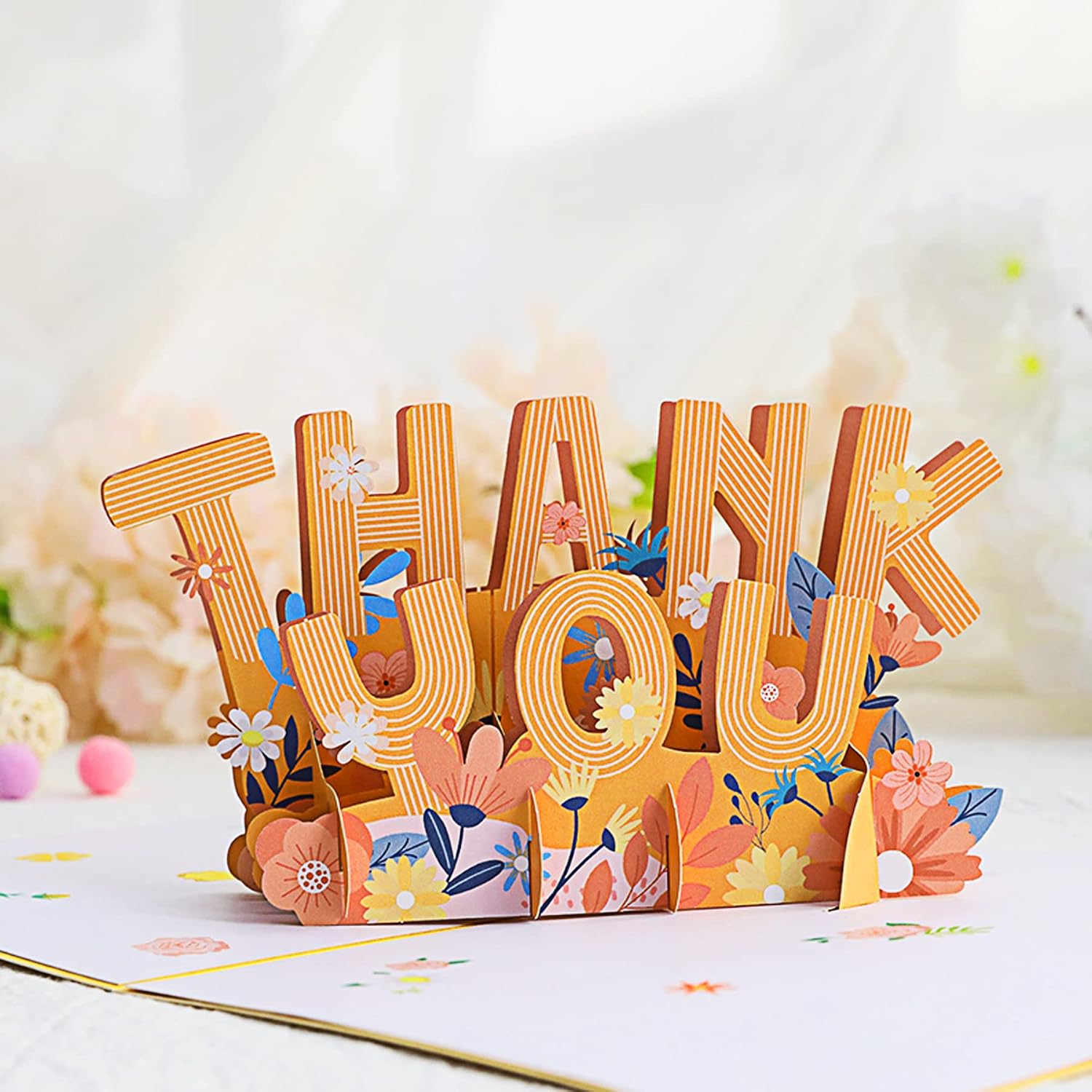 Buy Thank You Pop Up Card 59x79 3d Pop Up Greeting Card Thank You 9597
