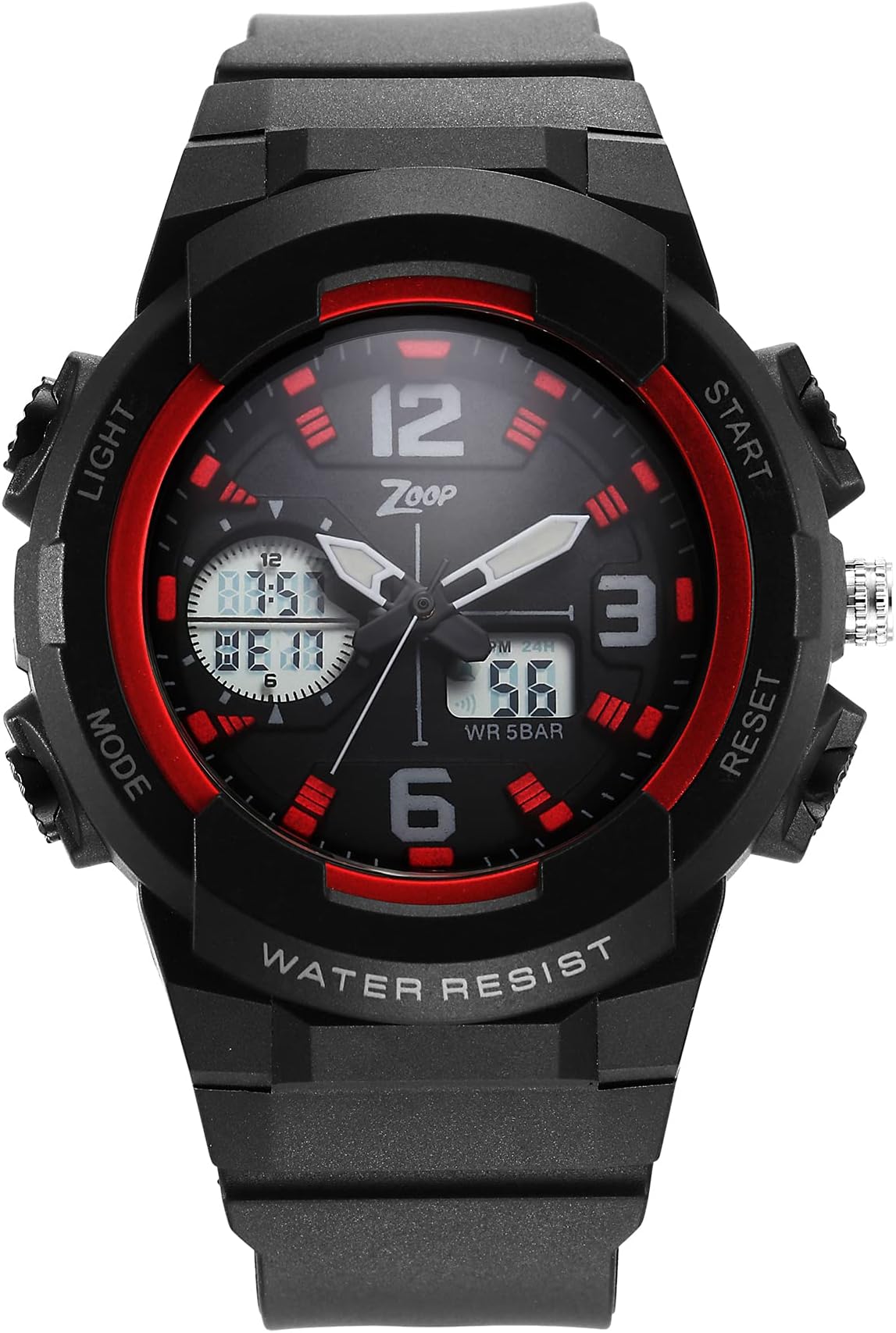 Zoop by Titan Quartz Analog Digital Black Dial Plastic Strap Watch for ...