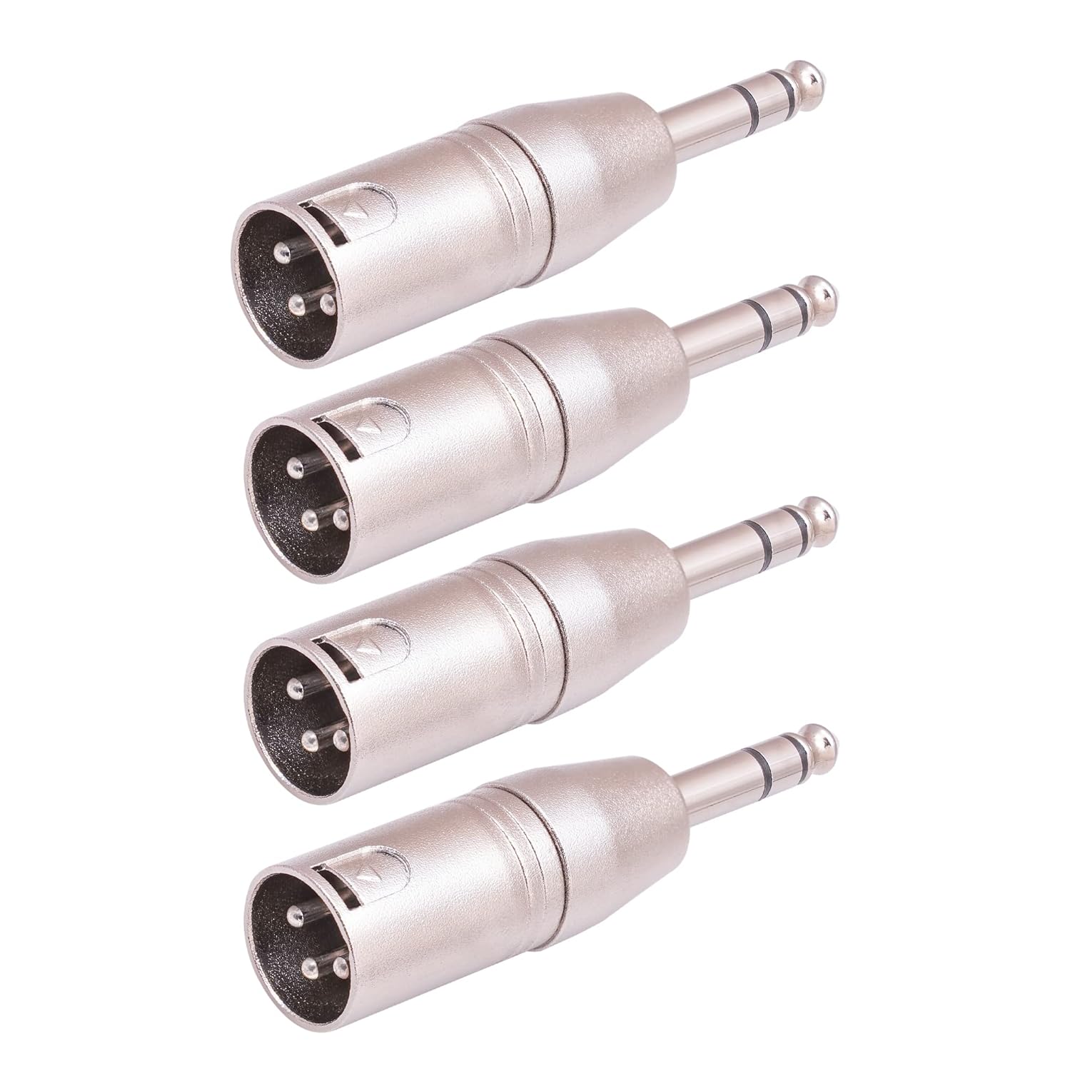 Amazon.com: Smithok 4 Pack 1/4" TRS to XLR Adapter, Balanced Quarter Inch 6.35mm Male to XLR ...