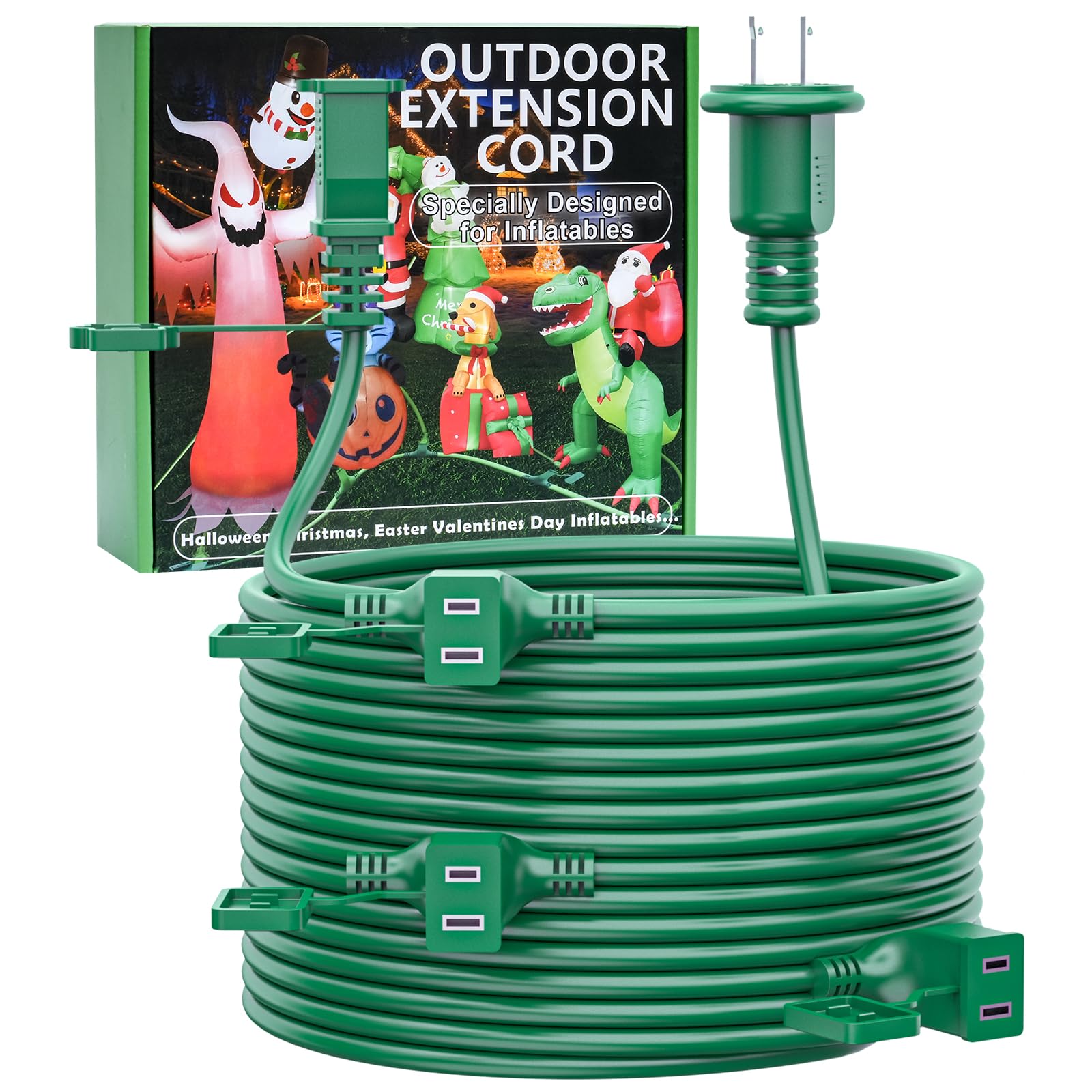 Amazon.com: 40FT Outdoor Extension Extension Cord for Halloween ...