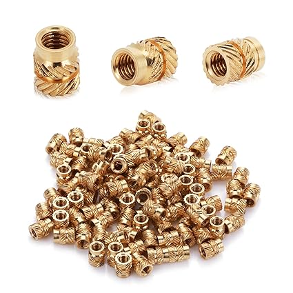 100 Pcs M3 Threaded Insert M3 Heat Set Inserts 3D Printing Brass Nuts ...