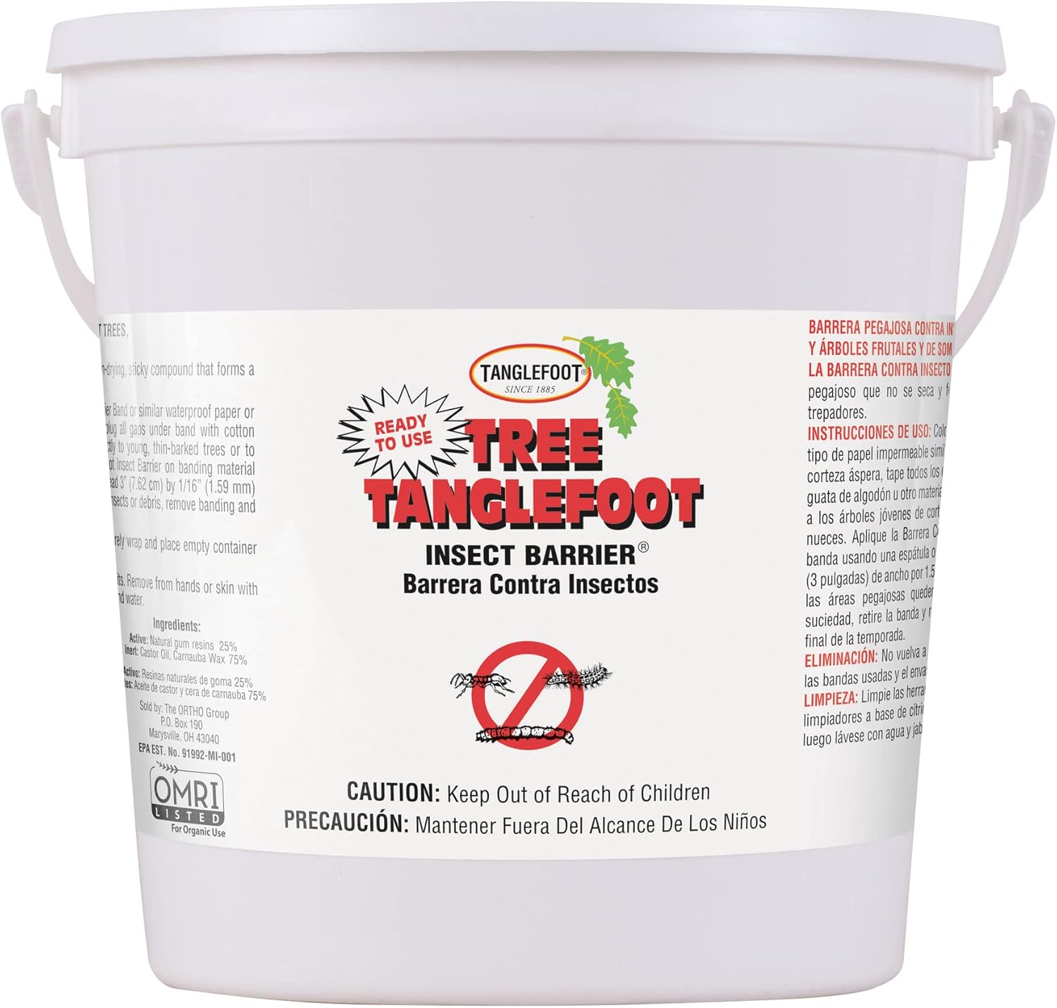 Tanglefoot Tree Tanglefoot Pest Barrier Brown 5 Pound - 99080 : Amazon ...