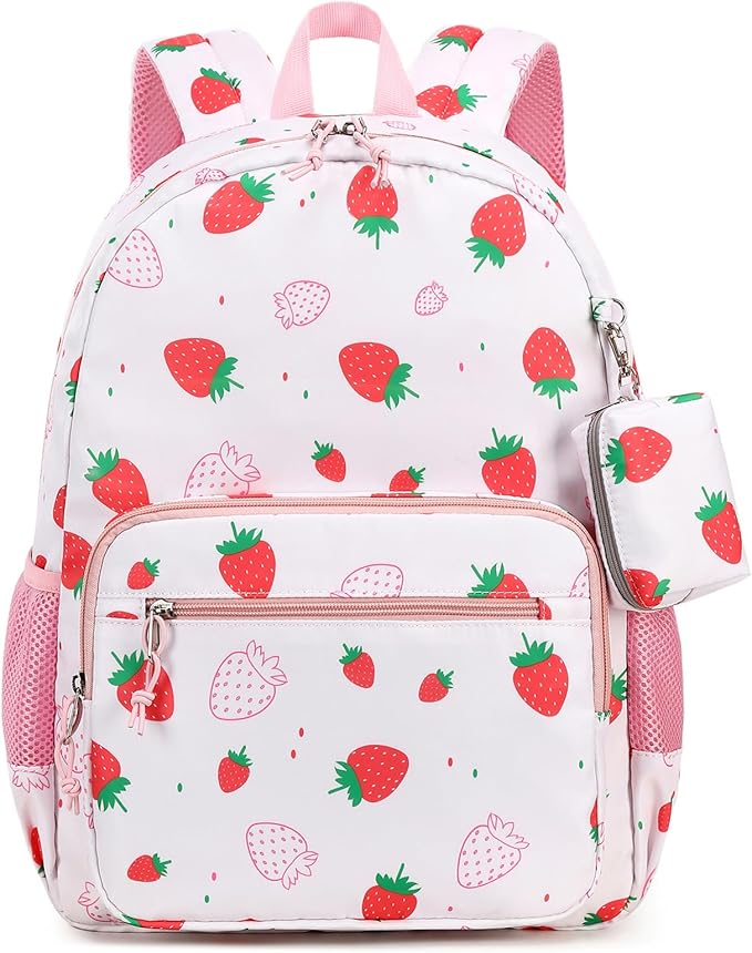 Amazon.com | mygreen Backpacks for Girls Strawberry School Bags Kids ...
