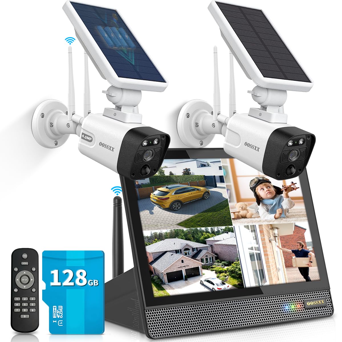 Snapklik.com : OOSSXX (Solar Power Battery 100% Wire-Free) All-in-one ...