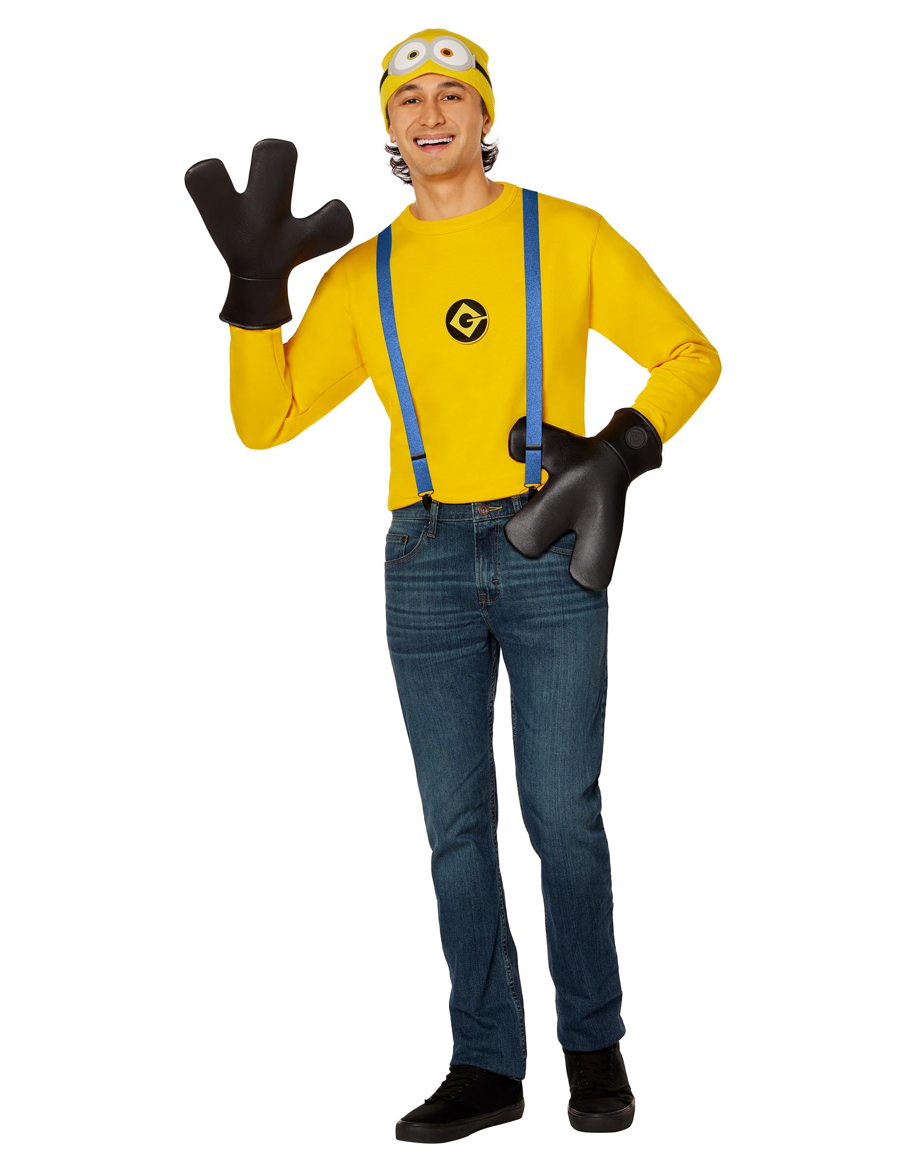 Amazon.com: Spirit Halloween Minions Adult Bob Costume Kit | Officially ...