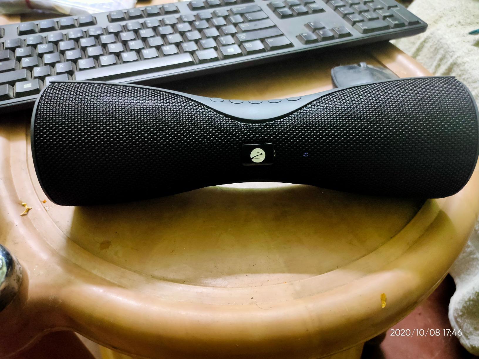 Zync Buzz Bluetooth Portable Speaker, with USB/AUX in/Micro SD Card/FM ...