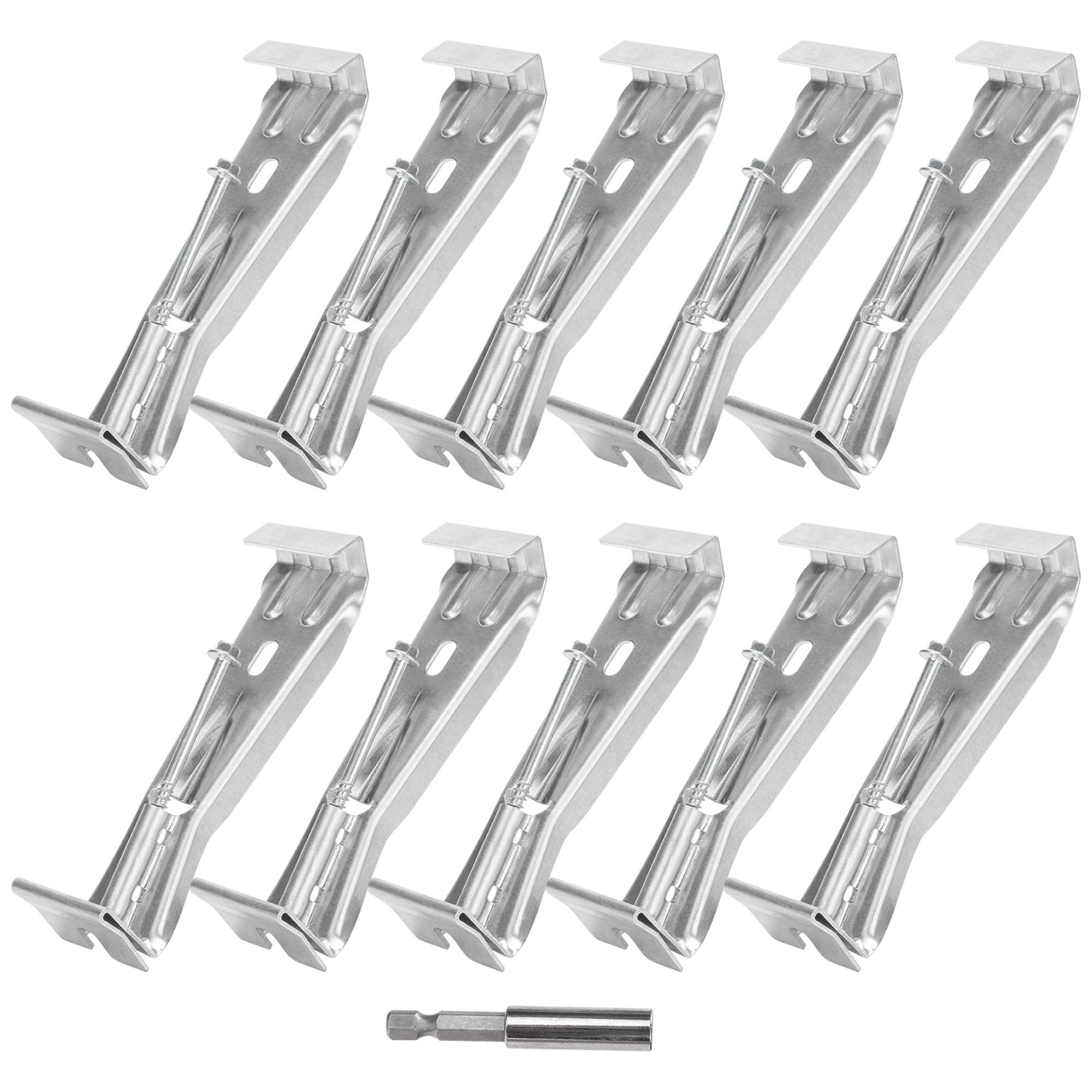 5 Inch Gutter Hangers, Hidden Gutter Brackets Clips with Pre-Assembled ...