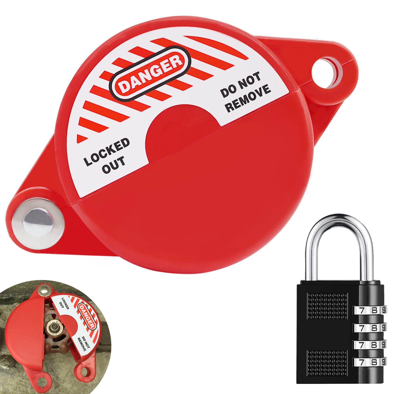 Amazon.com: Tanbupu, Gate Valve Lockout Device with Coded Lock,Suited ...