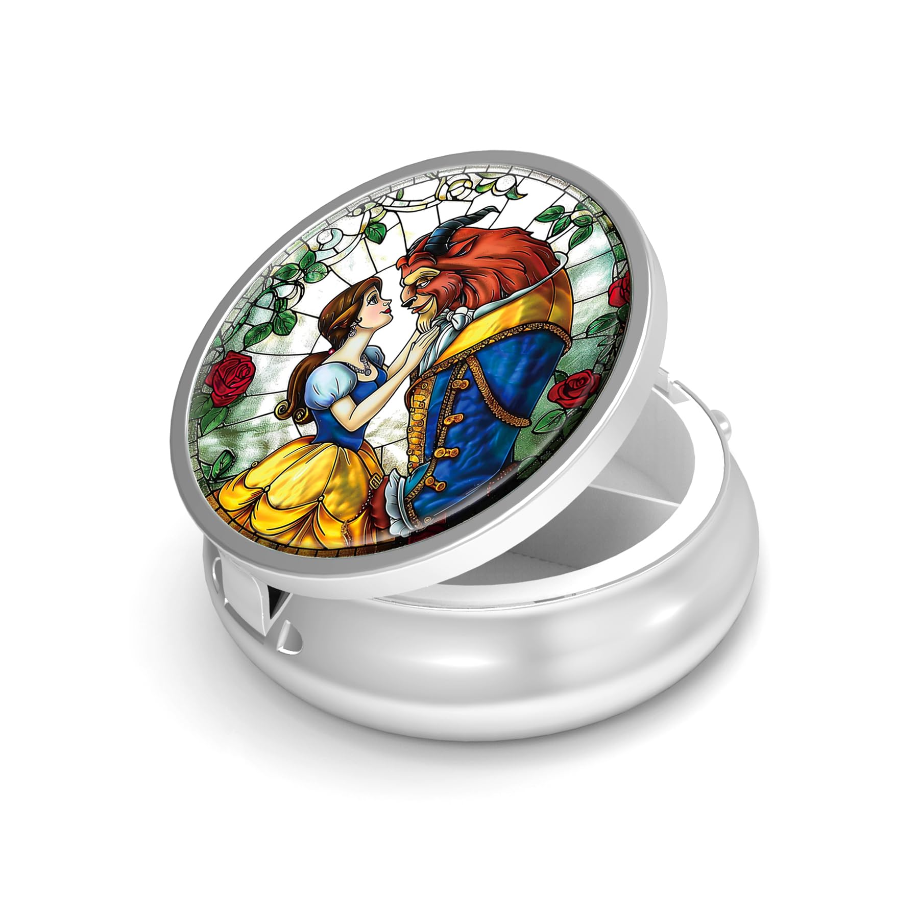 Amazon.com: Pill Box, Small Pill Case for Purse & Pocket, Metal ...