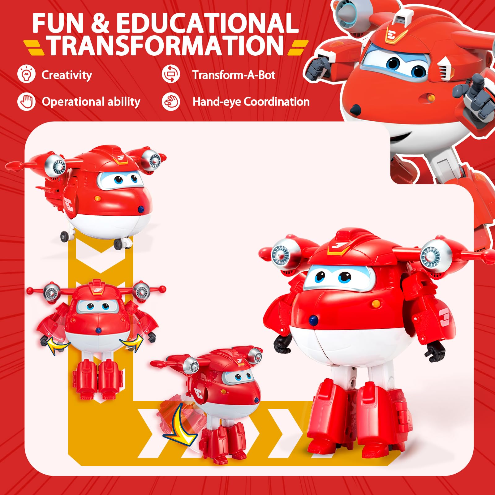 Snapklik.com : Super Wings Transformable Toys 5" Action Figure ...