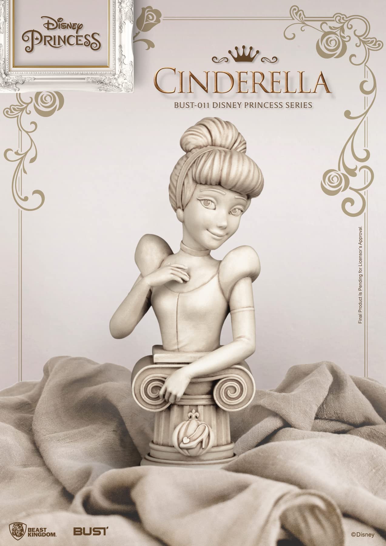 Amazon.com: Disney Princess Series: Cinderella BUST-011 Statue : Toys ...