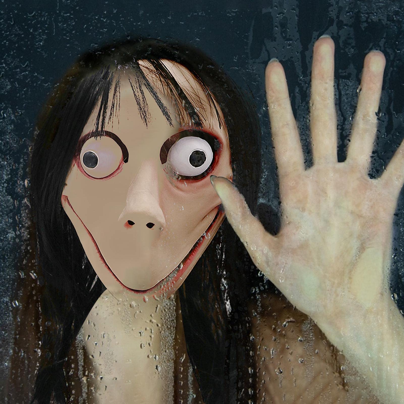 Buy Cypressen latex Momo Mask Scary Latex Mask Halloween Mask Scary ...