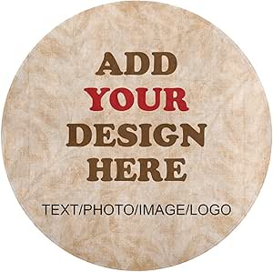 Amazon.com: Custom Round Rug Personalized Your Own Area Rug Carpet Soft ...