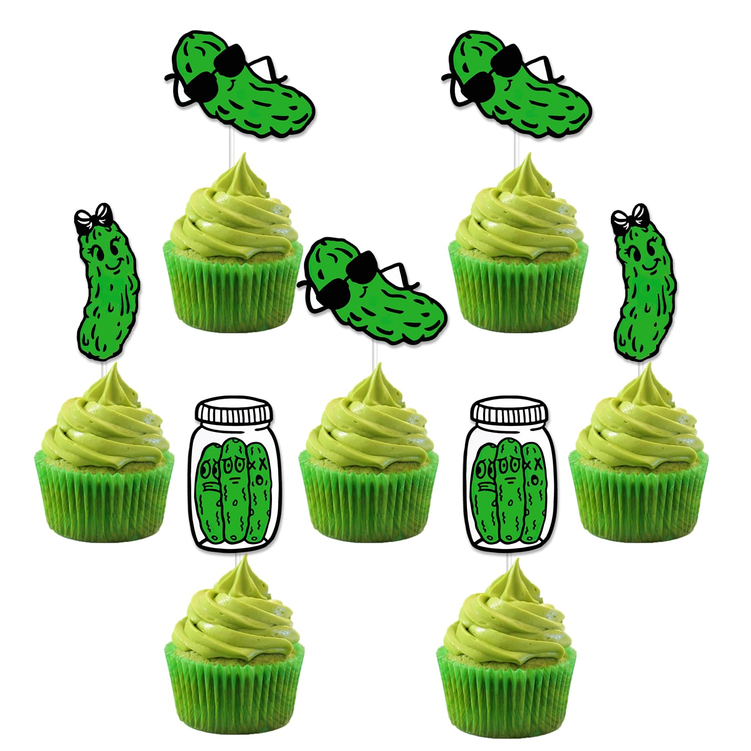 Amazon.com: Funny Pickle Theme Cupcake Topper 36PCS Kind of a Big Deal ...