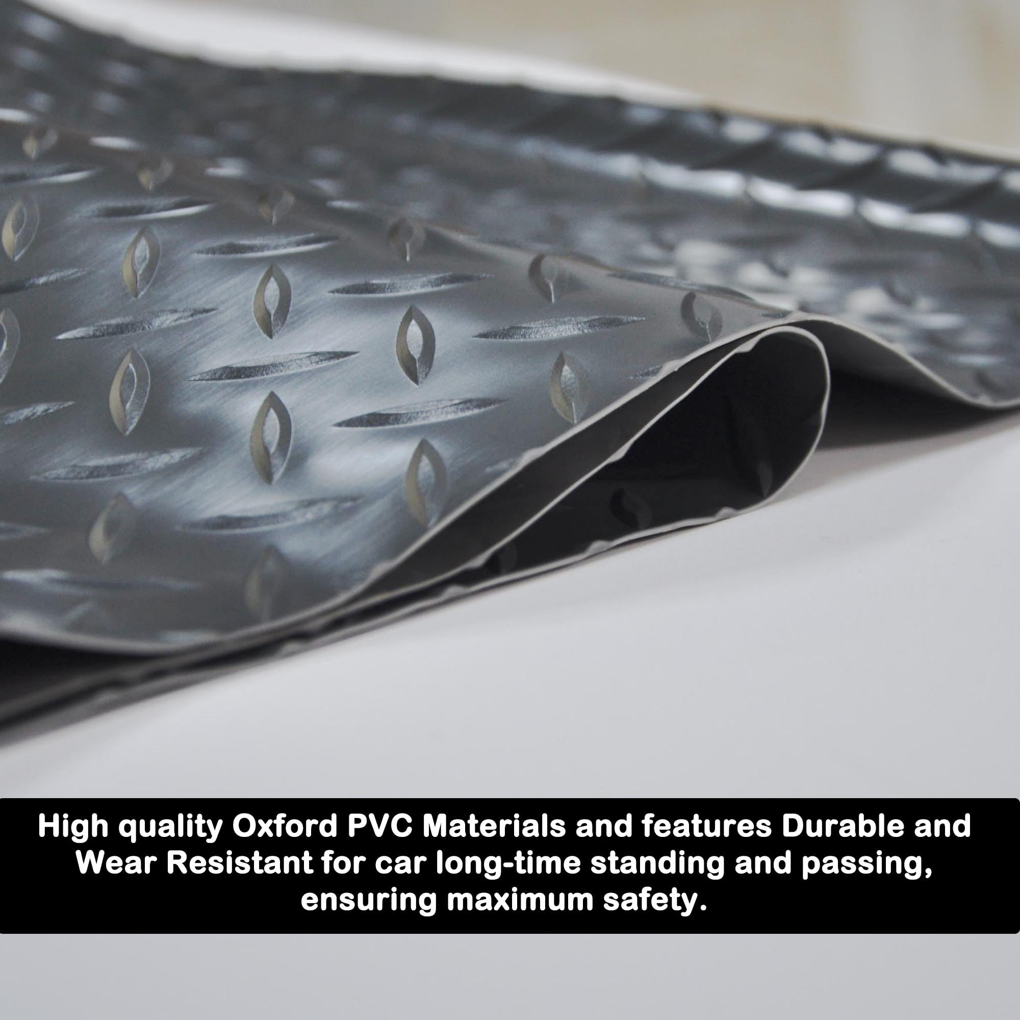 VOELIGT 13x5 Ft Garage Floor Mats 2.5mm Thick PVC Rubber Runner Roll ...