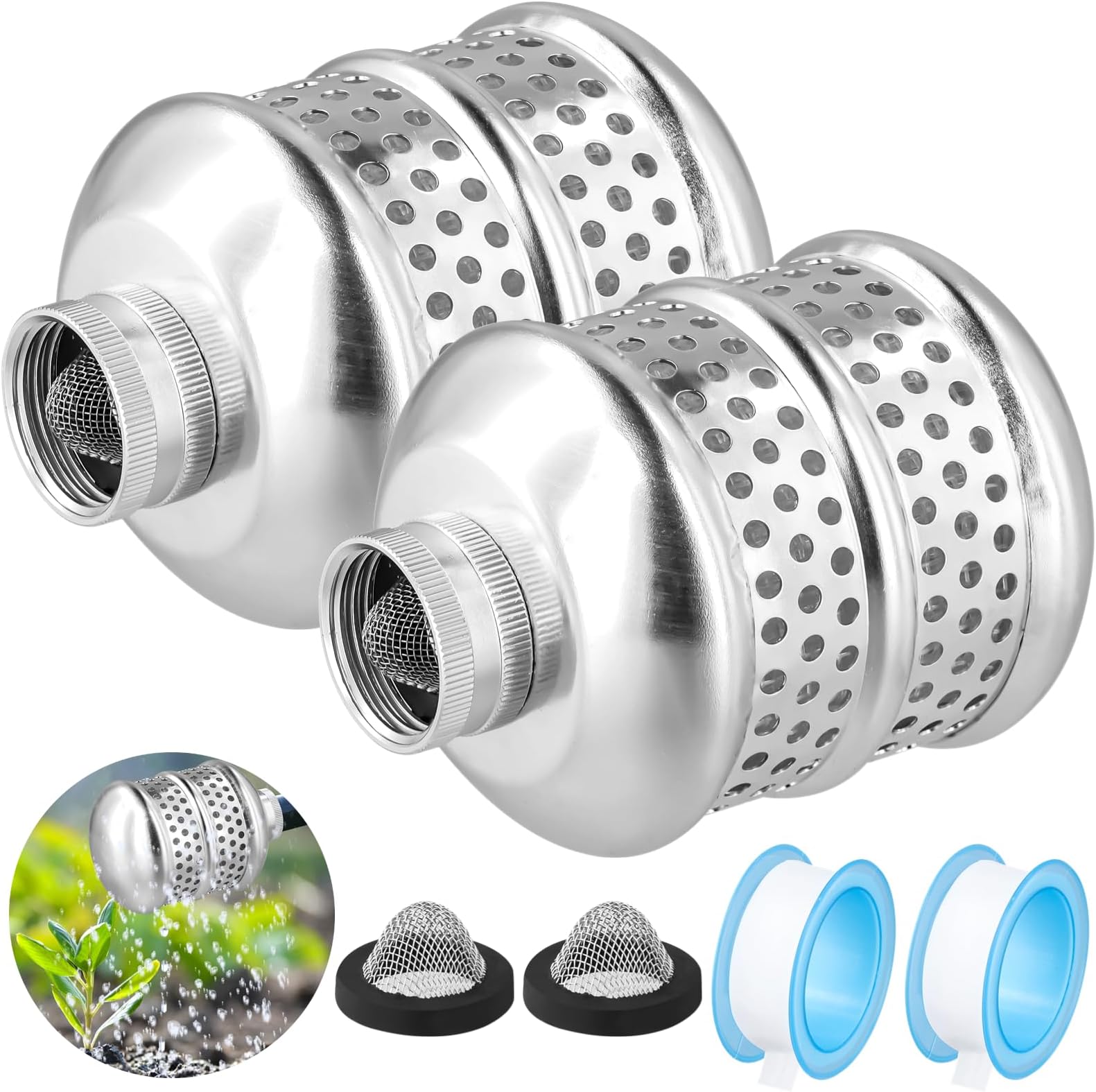 Amazon.com : 2 Pcs Bubbler Sprinkler Heads, 3/4-15NH Thread Aluminum ...