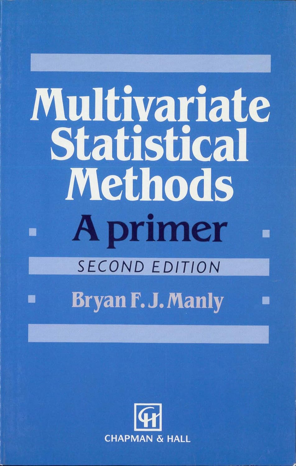 Multivariate Statistical Methods A Primer Second Edition Buy Online