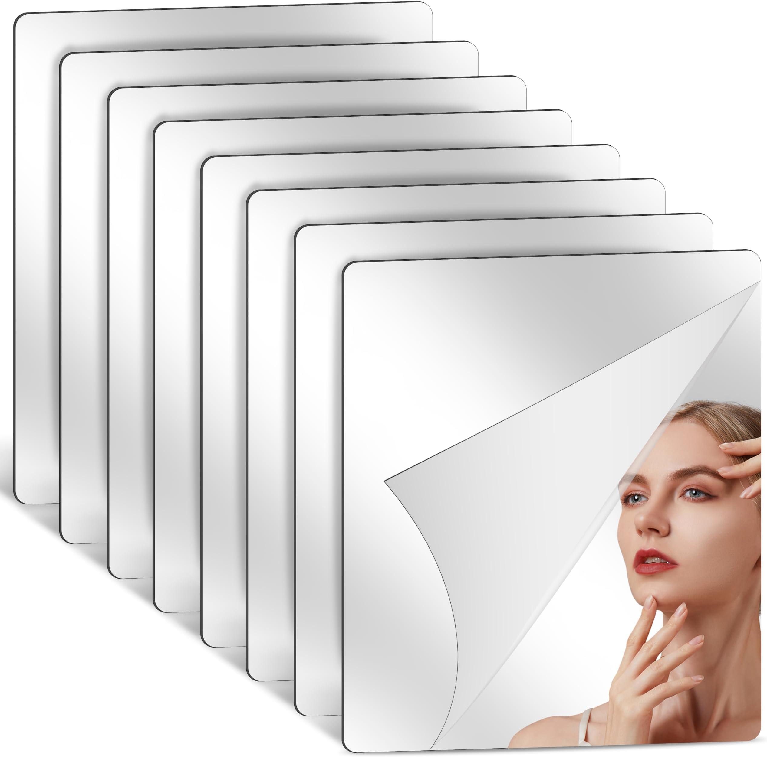 Amazon.com: IMFILM Self Adhesive Mirror, 20 x 40inch Flexible Mirror ...