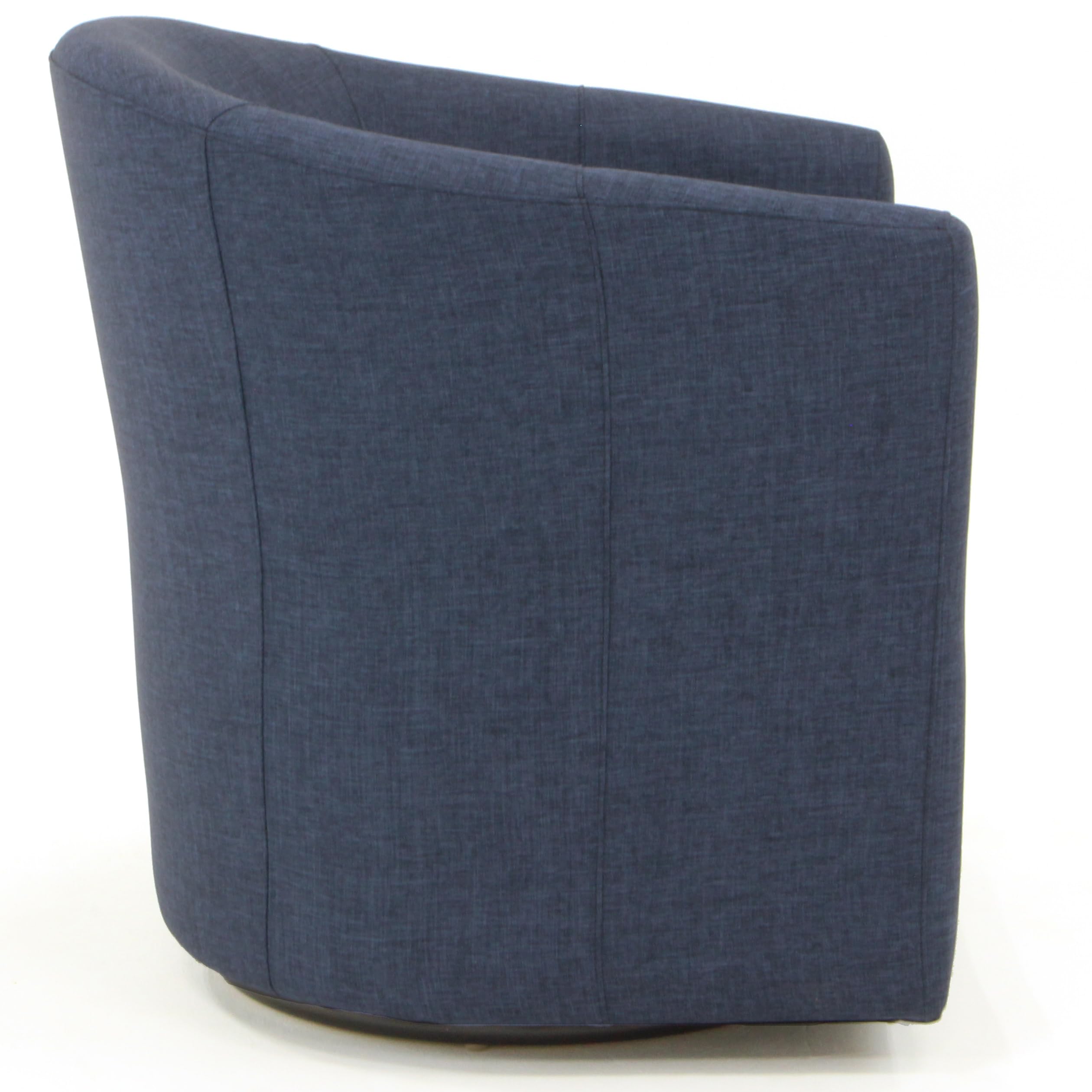 Parker Lane Windsor Swivel Accent Chair, Medium, Jitterbug Navy