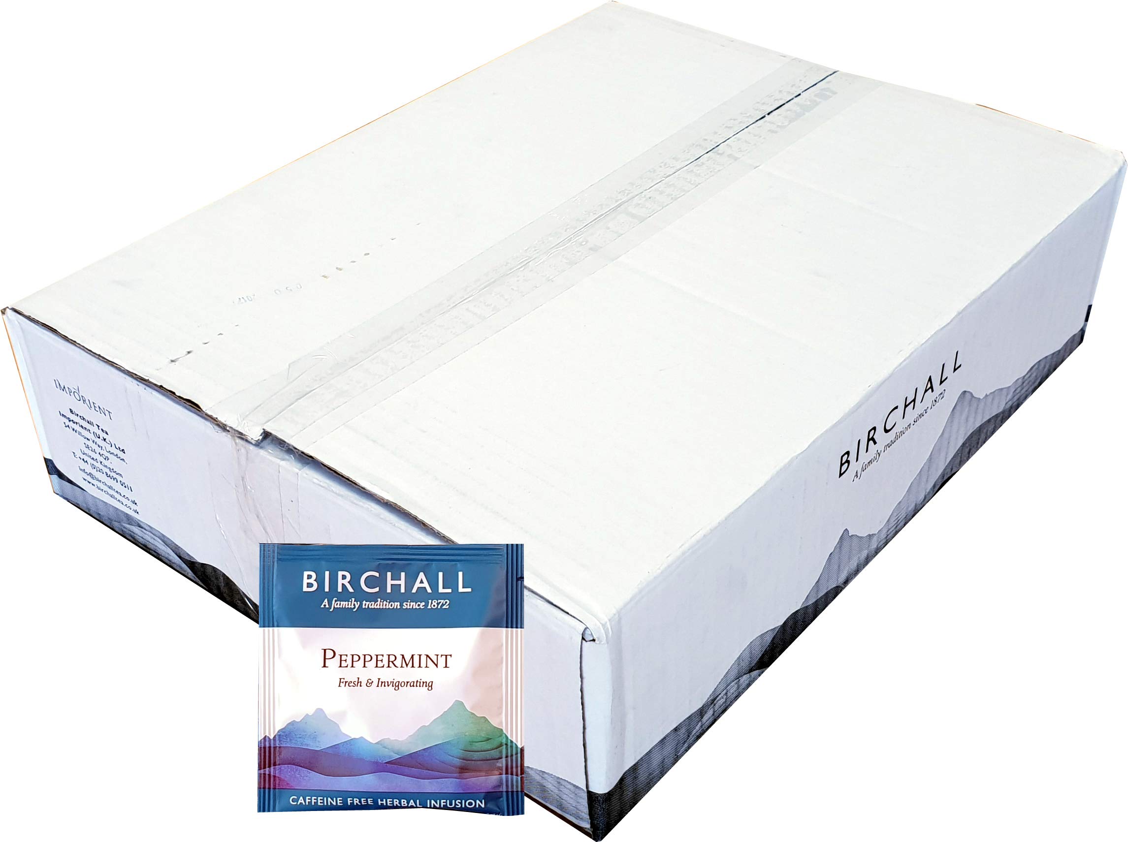 Birchall Tea - Peppermint Tea - 1 Box of 200 Enveloped Plant-Based Tea ...